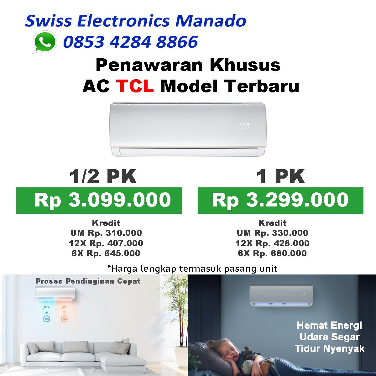 Tips Memilih AC yang tepat untuk kebutuhan anda - Swiss Baru Electronics
