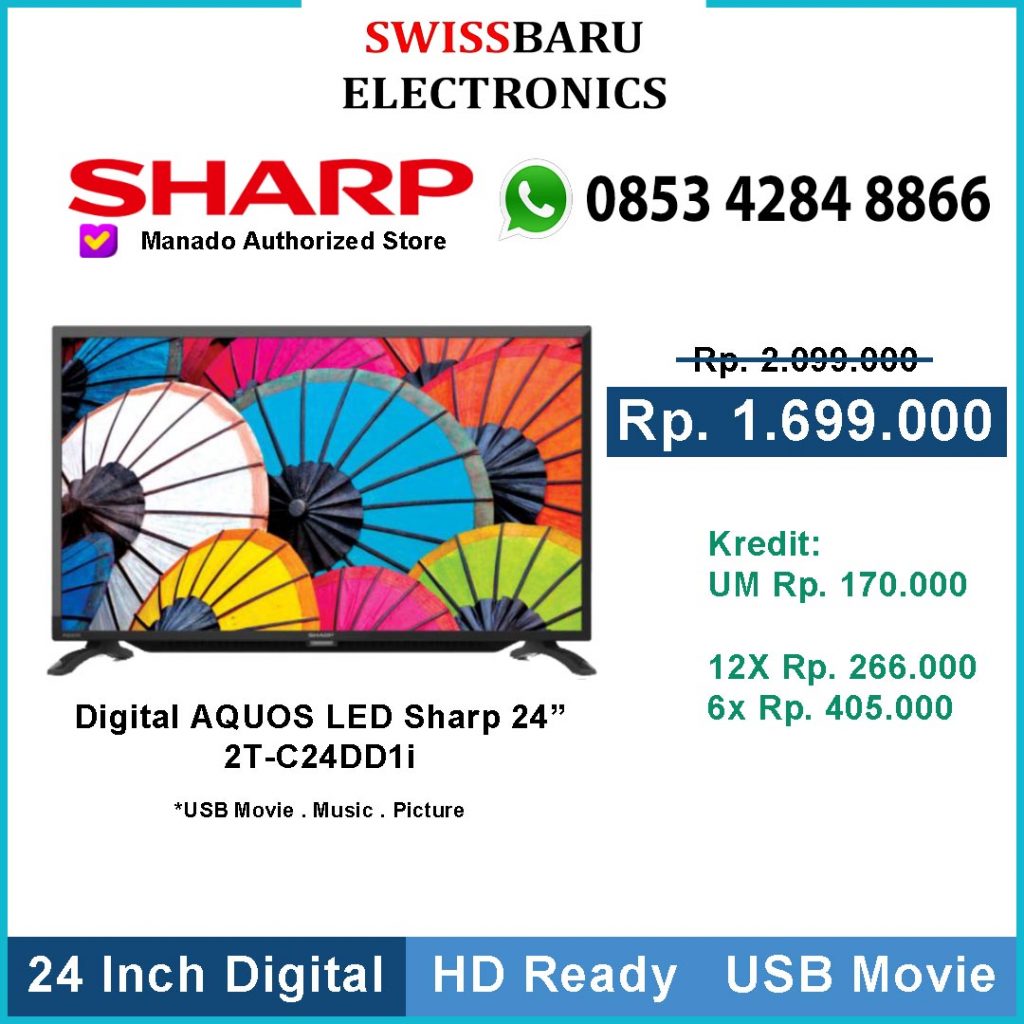 Daftar Harga TV LED Sharp Terbaru di Manado - Swiss Baru Electronics