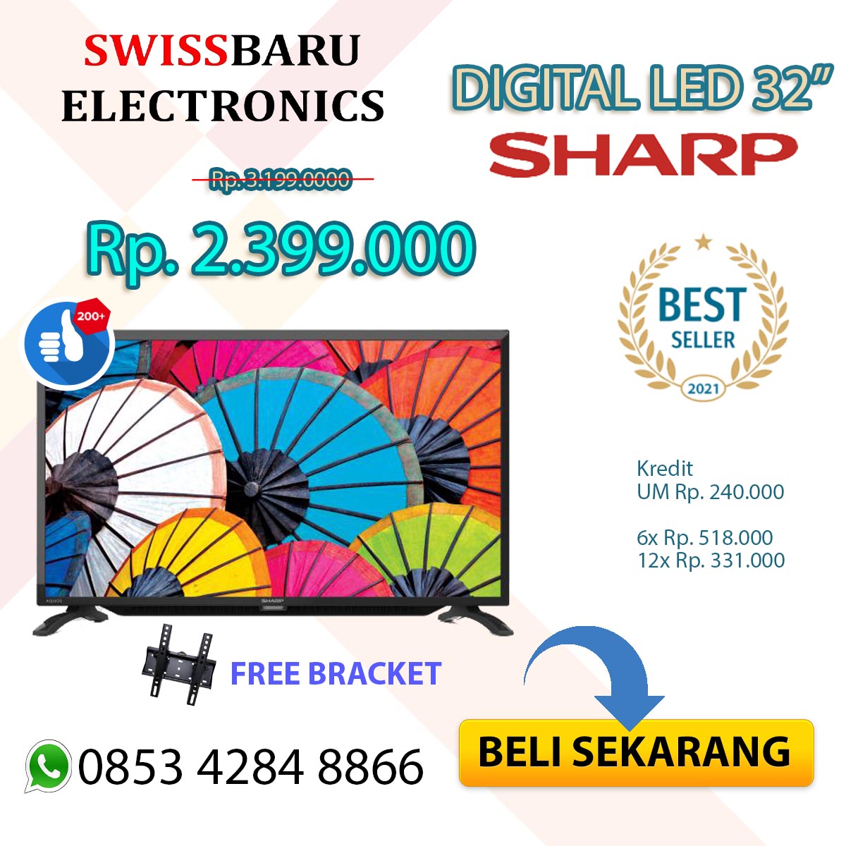 Keunggulan dan Harga TV LED Sharp Aquos 32 Inch di Manado