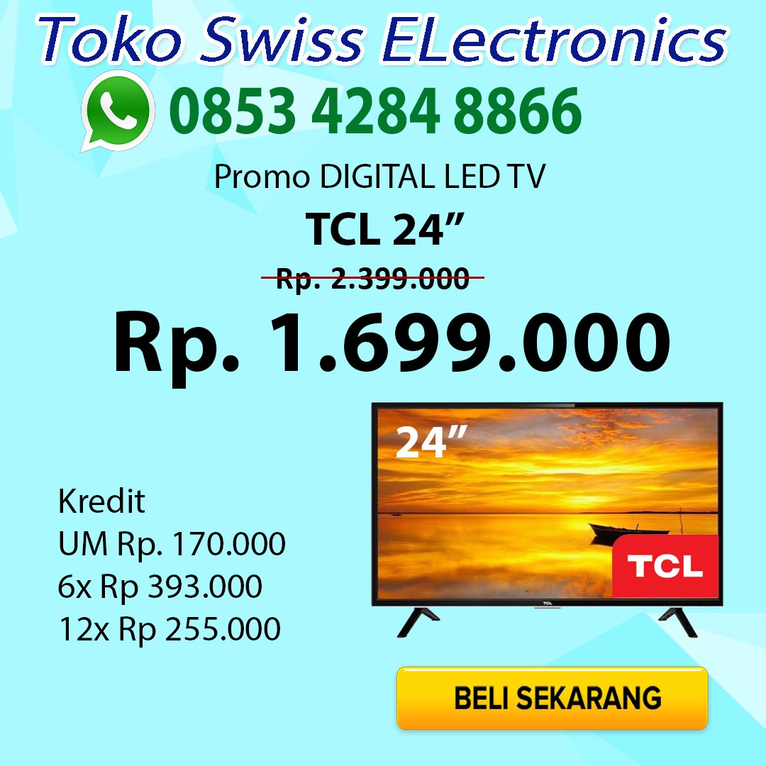 Harga TV LED 24 Inch di Manado - Swiss Baru Electronics