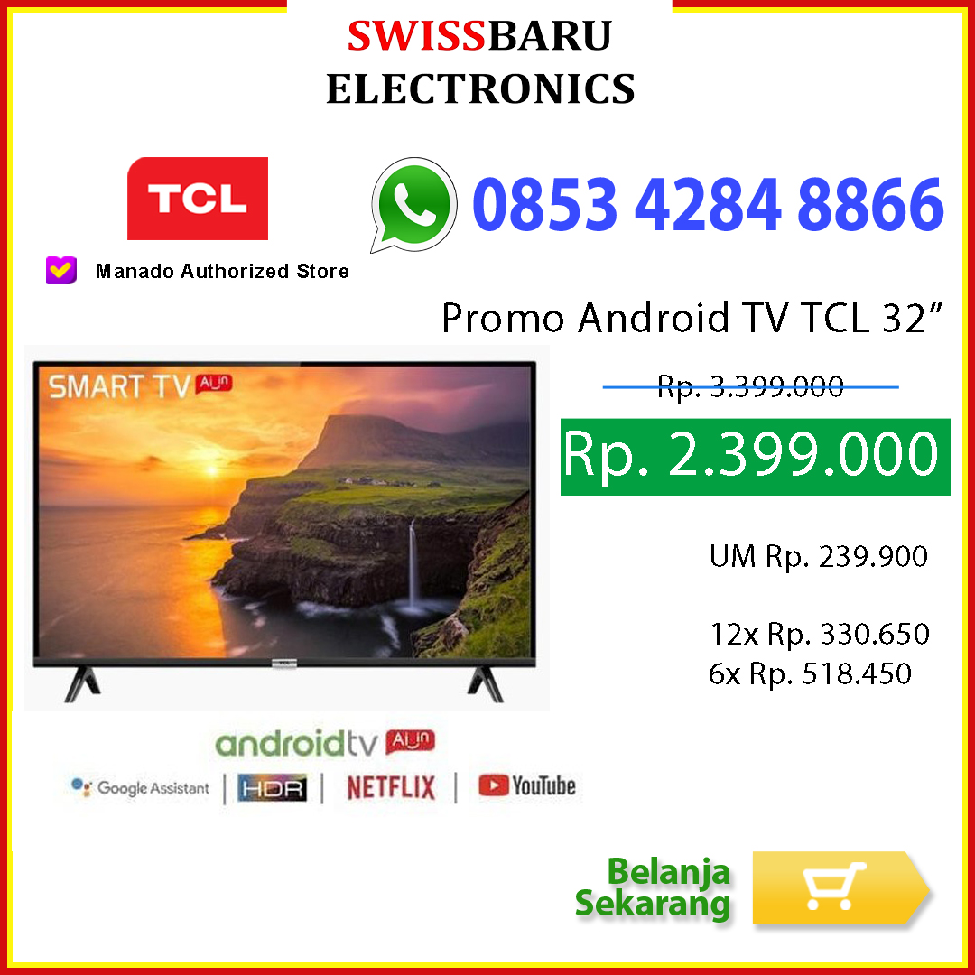 Daftar Harga LED TV Di Manado 2023 - Swiss Baru Electronics